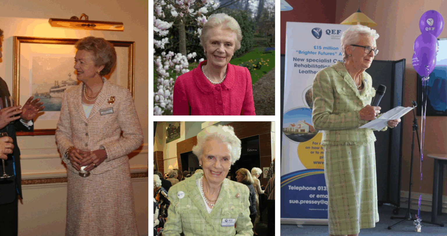 Corinna, Lady Hamilton of Dalzell, QEF's President. - QEF