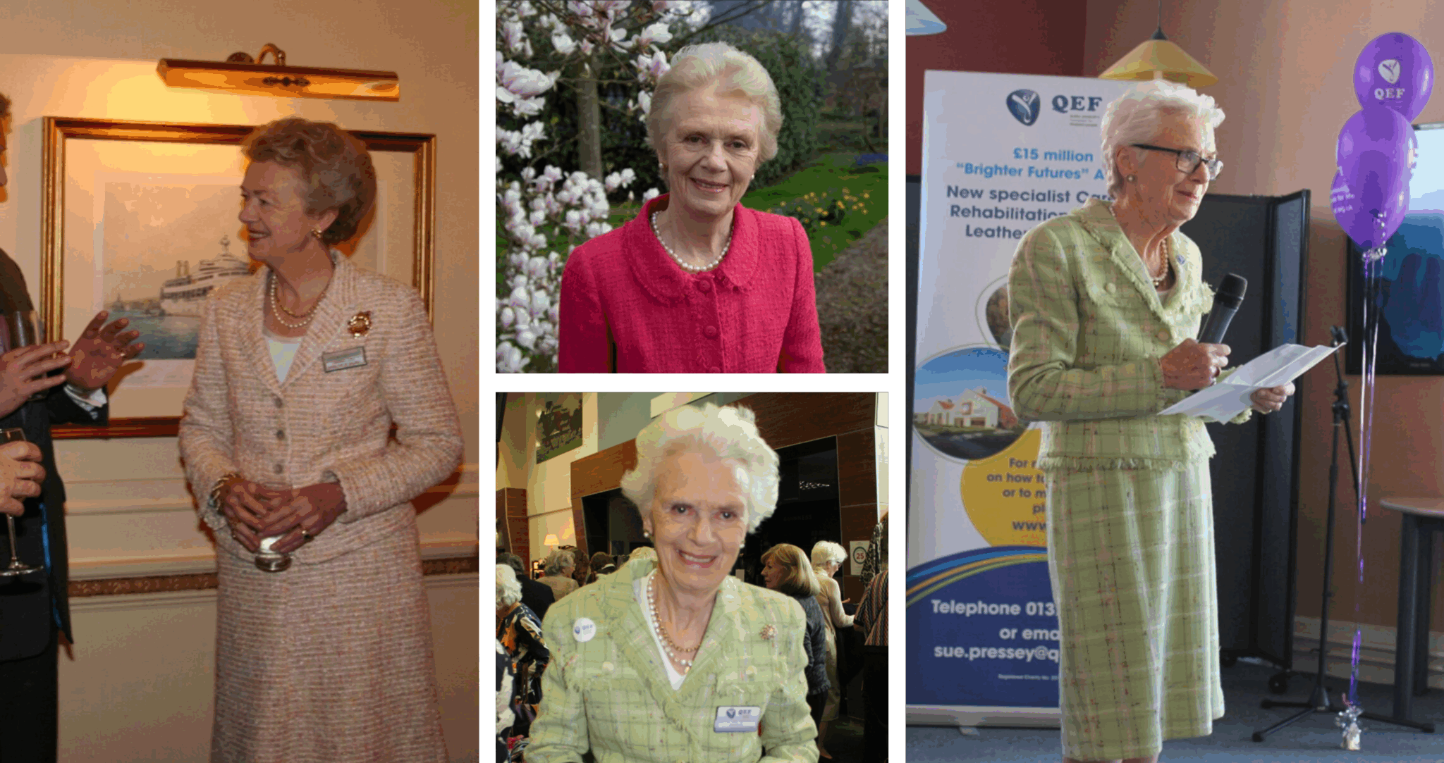 Corinna, Lady Hamilton of Dalzell, QEF's President. - QEF